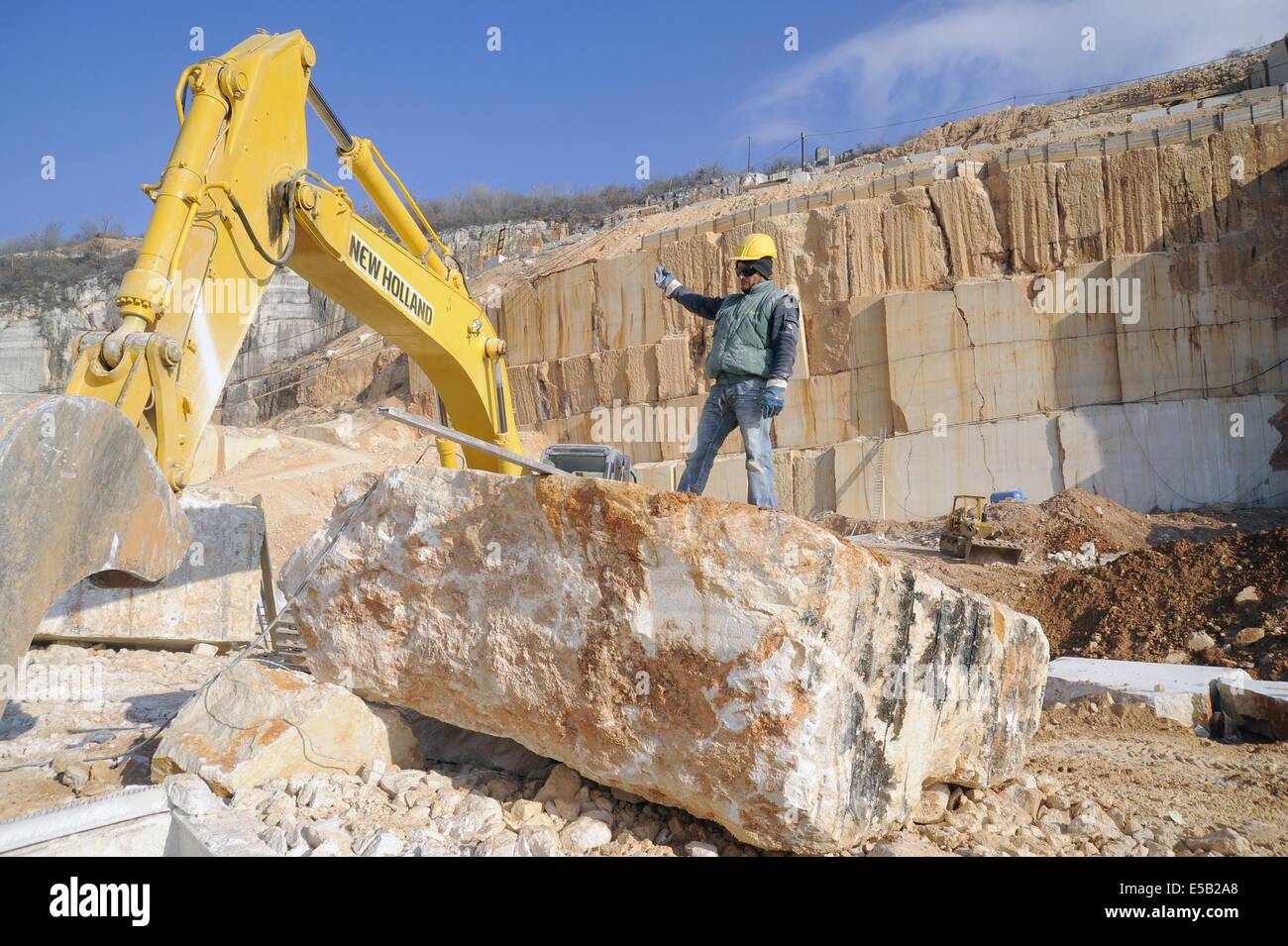 Quarries of marble in Botticino (Brescia, Italy Stock Photo - Alamy