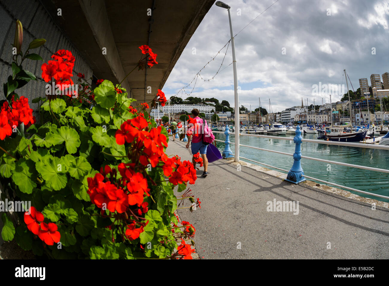 Family Holiday photographs of Toruay and Devon in England UK Stock ...