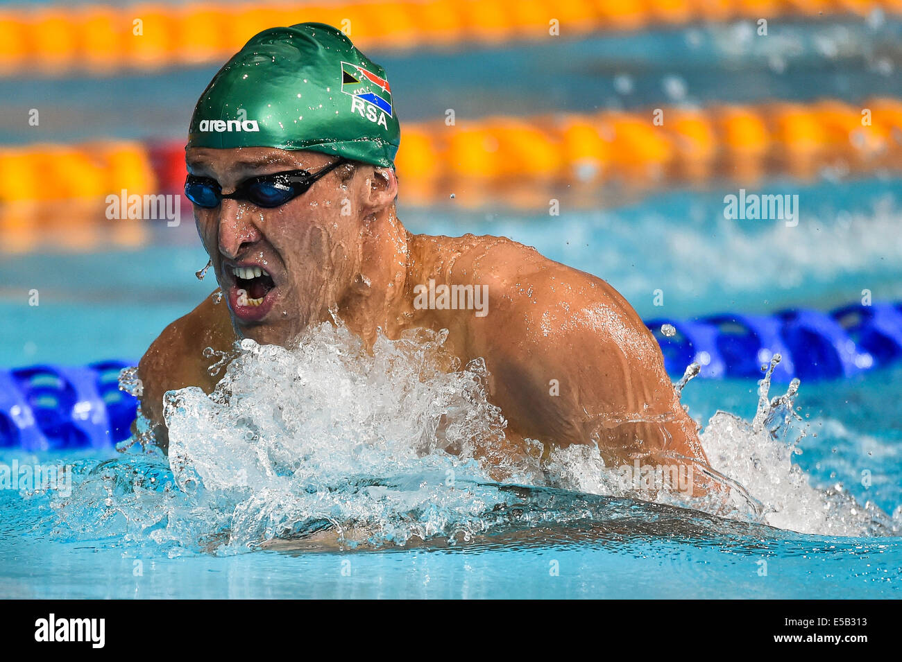 Glasgow, Scotland, UK. 25th July, 2014. Sebastien Rousseau of South ...