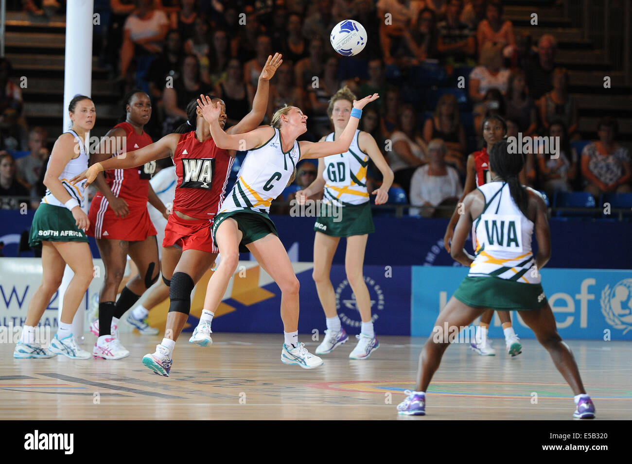 Glasgow, Scotland, UK. 25th July, 2014. Erin Burger of South Africa and ...