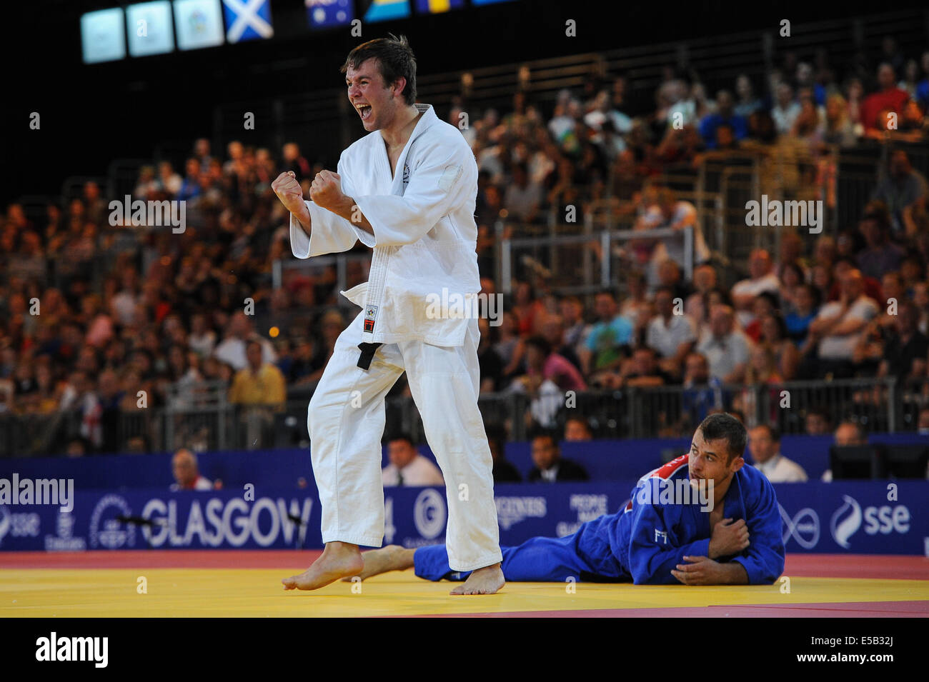 Glasgow, Scotland, UK. 25th July, 2014. Jacques van Zyl of South Africa ...