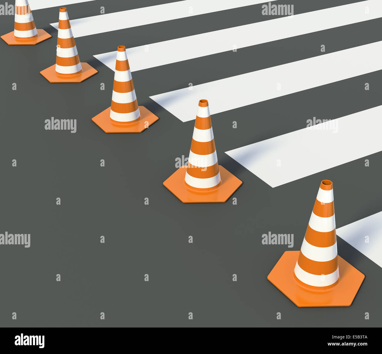 Striped traffic cone hi-res stock photography and images - Alamy