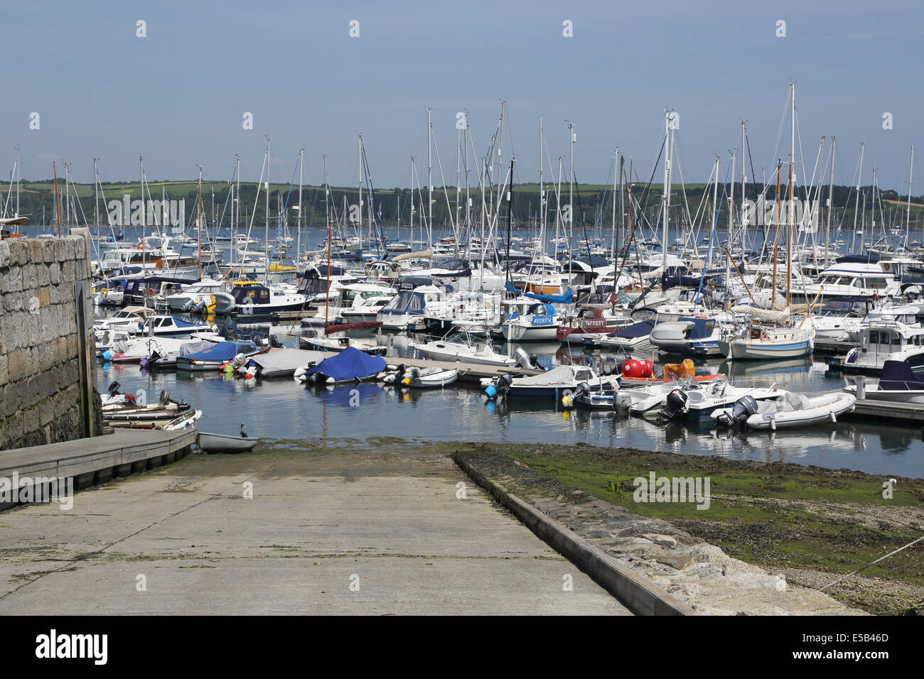 mylor on the south cornwall coast Stock Photo - Alamy