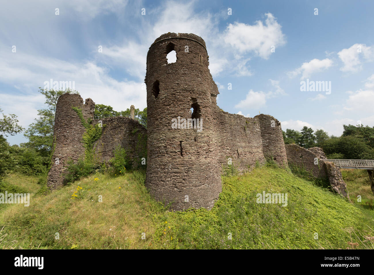 Grosmont Castle ruine in Monmouthshire, very near the border with ...