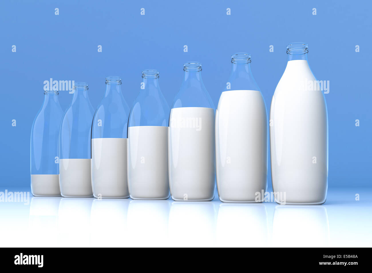 Milk - Bar Graph Stock Photo - Alamy