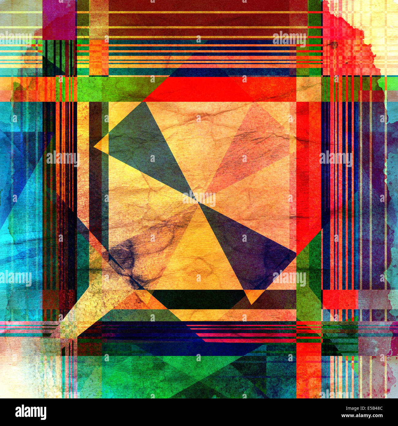 Graphical abstract seamless floral pattern of different Stock Photo - Alamy