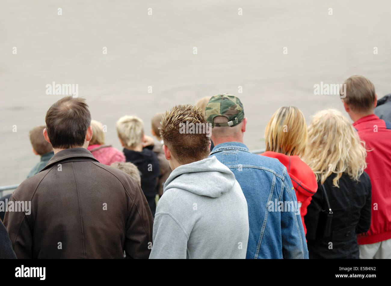 Crowd of people waiting in lines Stock Photo - Alamy