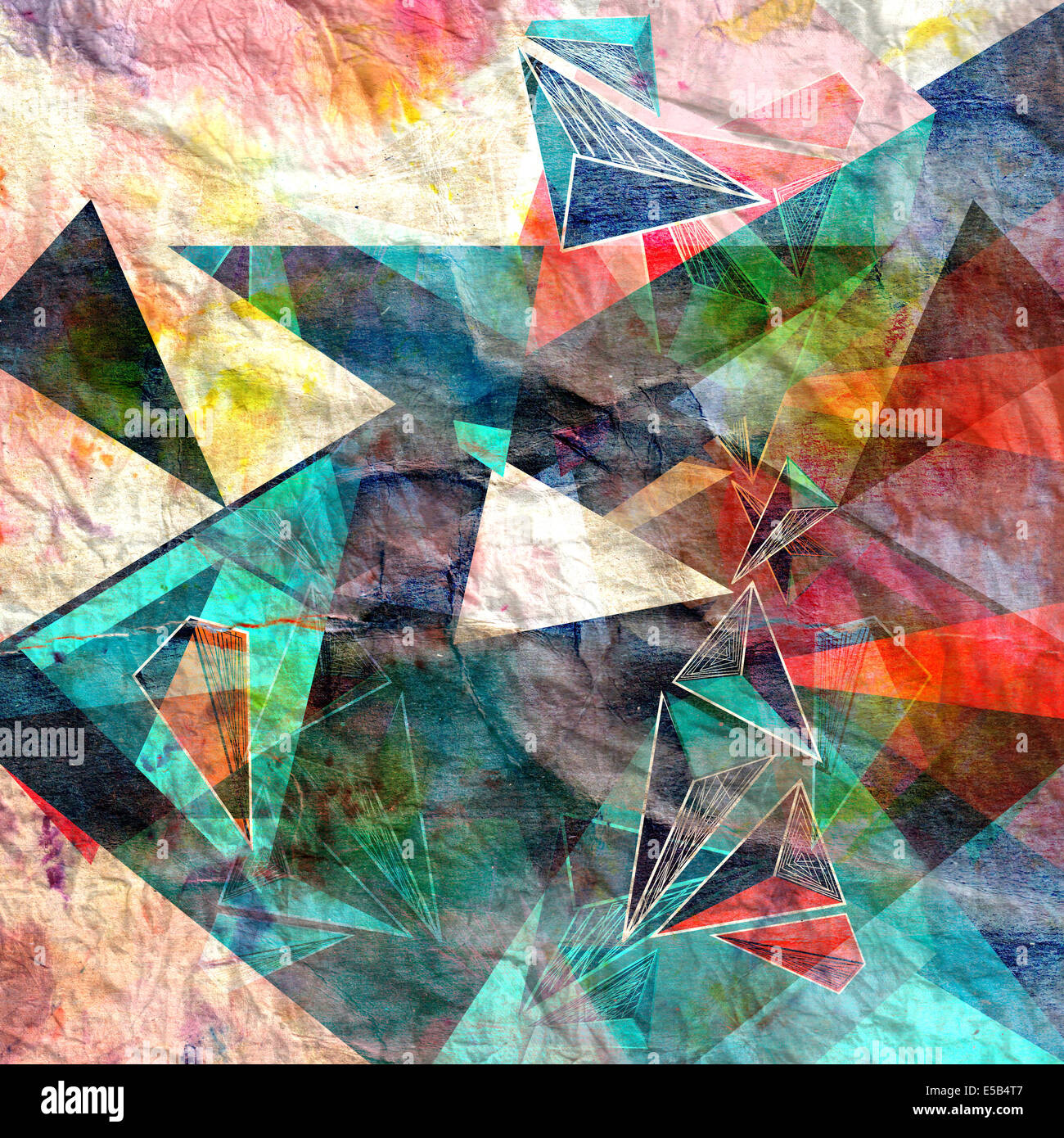 Graphical abstract seamless floral pattern of different Stock Photo - Alamy