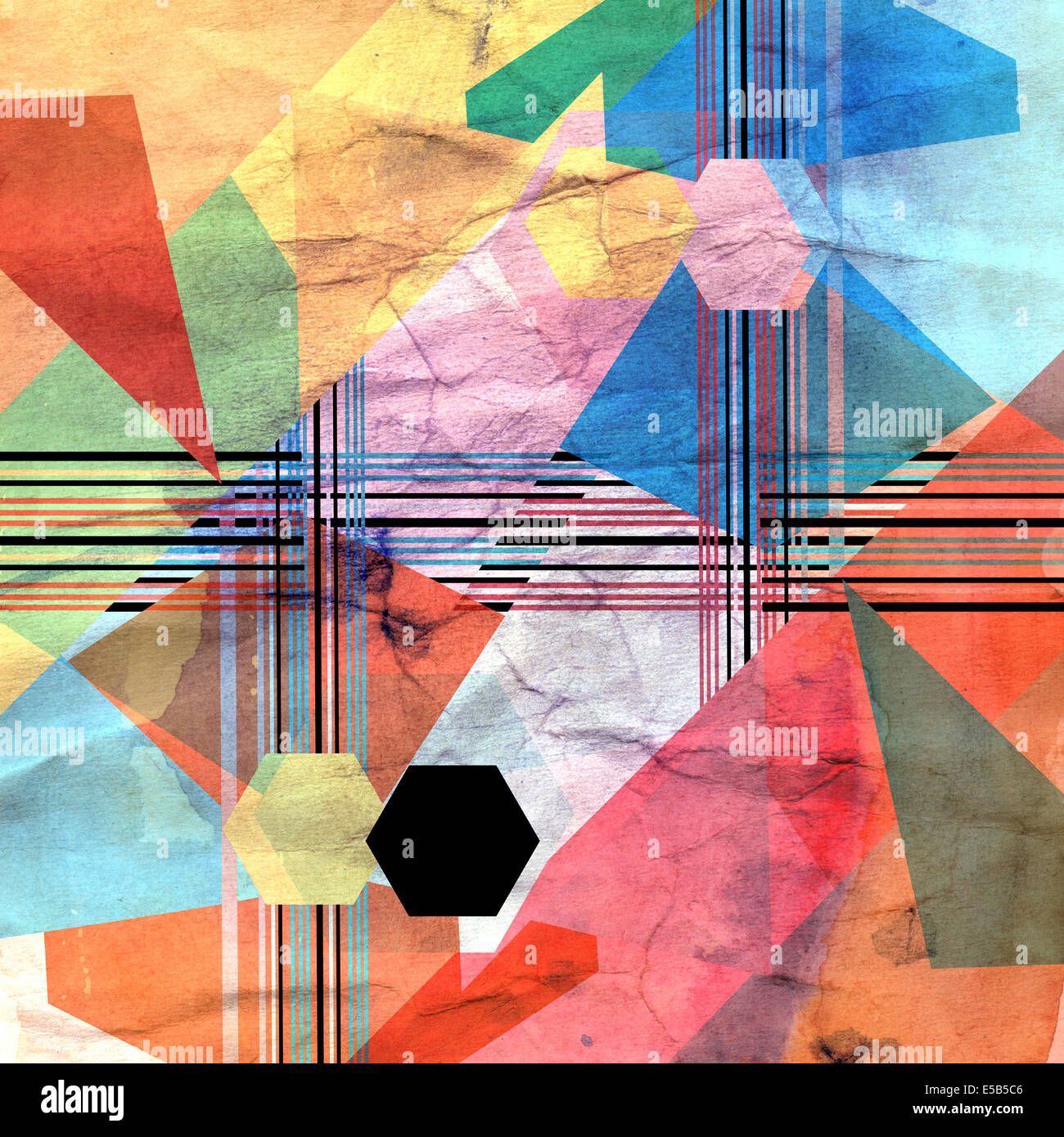 Graphical abstract seamless floral pattern of different Stock Photo - Alamy