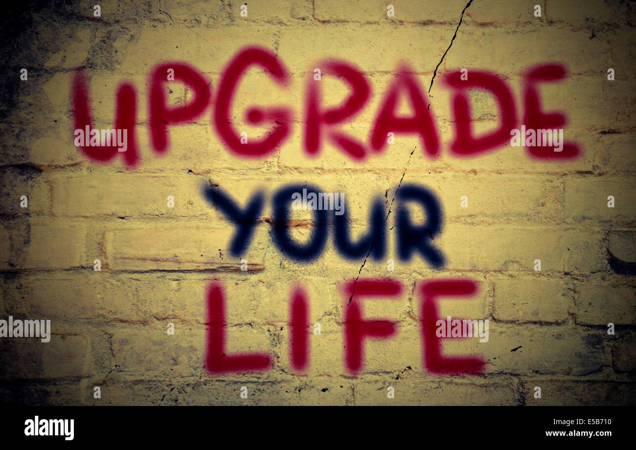 Upgrade Your Life Concept Stock Photo - Alamy