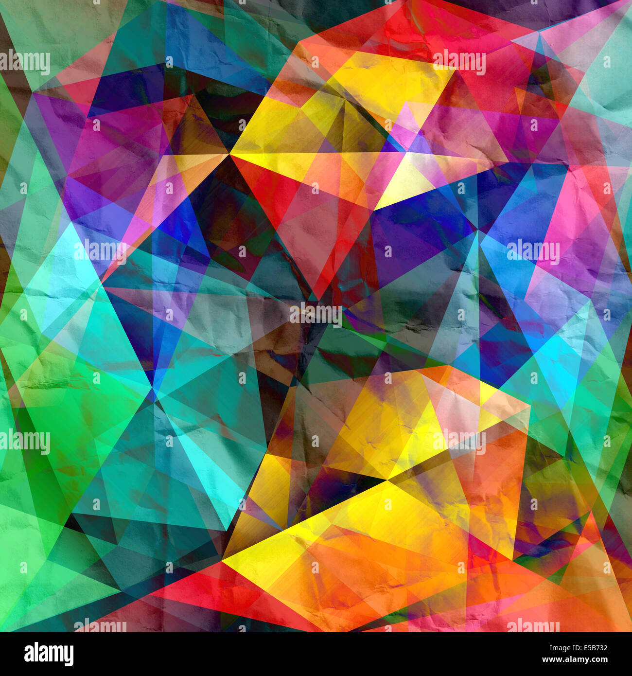 beautiful colorful abstract background with triangles Stock Photo - Alamy