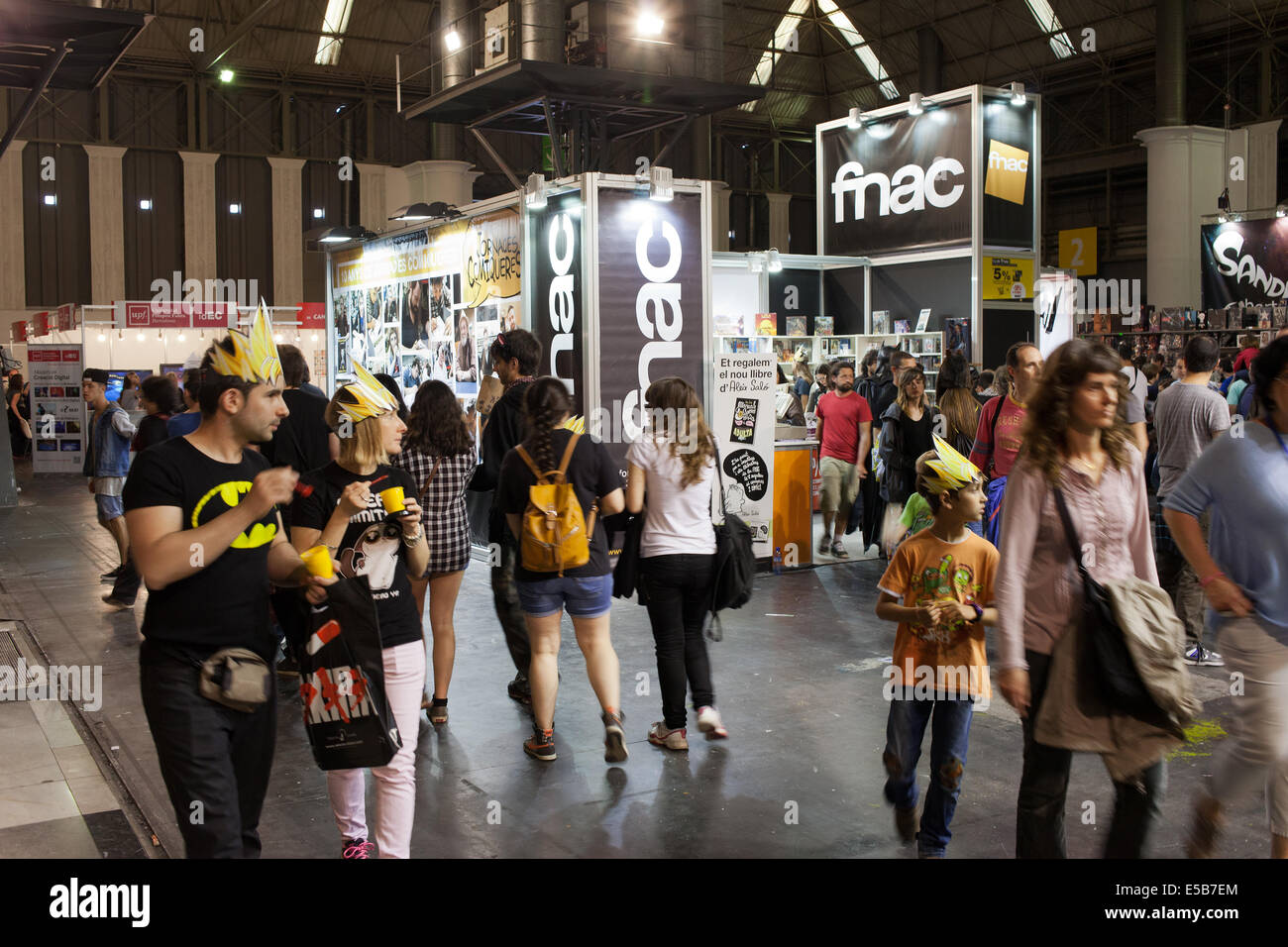 People attend 32nd Barcelona International Comic Fair on May 17, 2014 ...