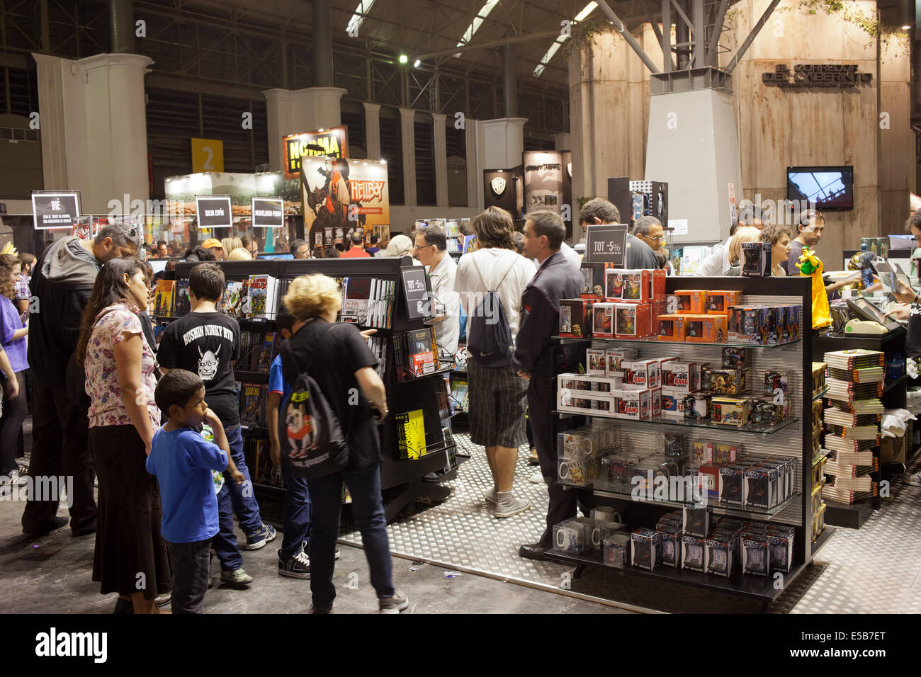 Fans attend Barcelona International Comic Fair on May 17, 2014 in ...