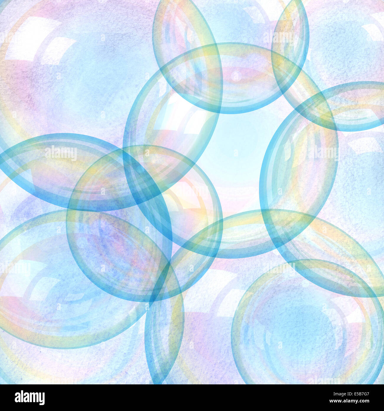 Beautiful watercolor background with water bubbles Stock Photo - Alamy