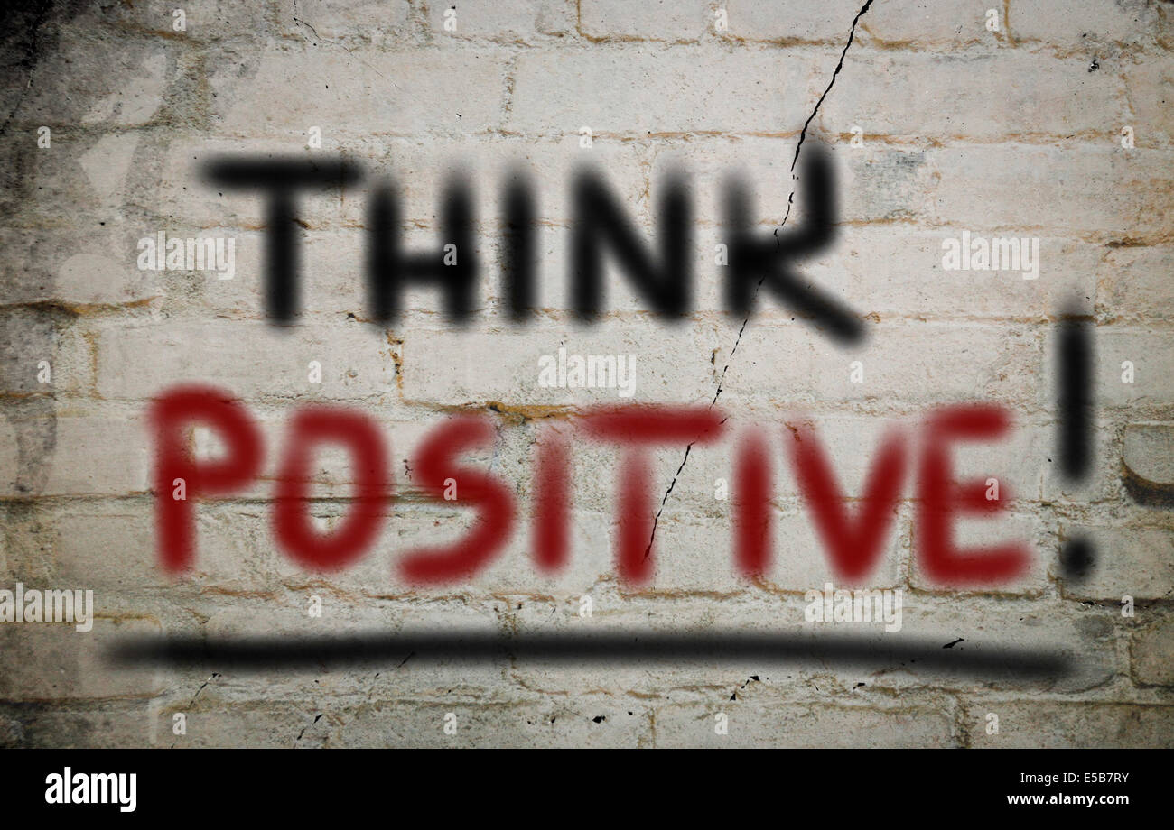 Think Positive Concept Stock Photo - Alamy