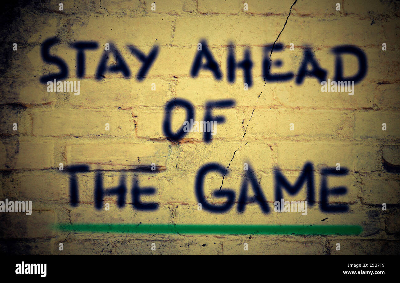 Stay ahead of the game hi-res stock photography and images - Alamy