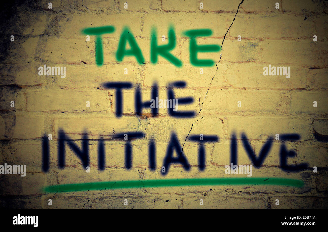 Take The Initiative Concept Stock Photo - Alamy