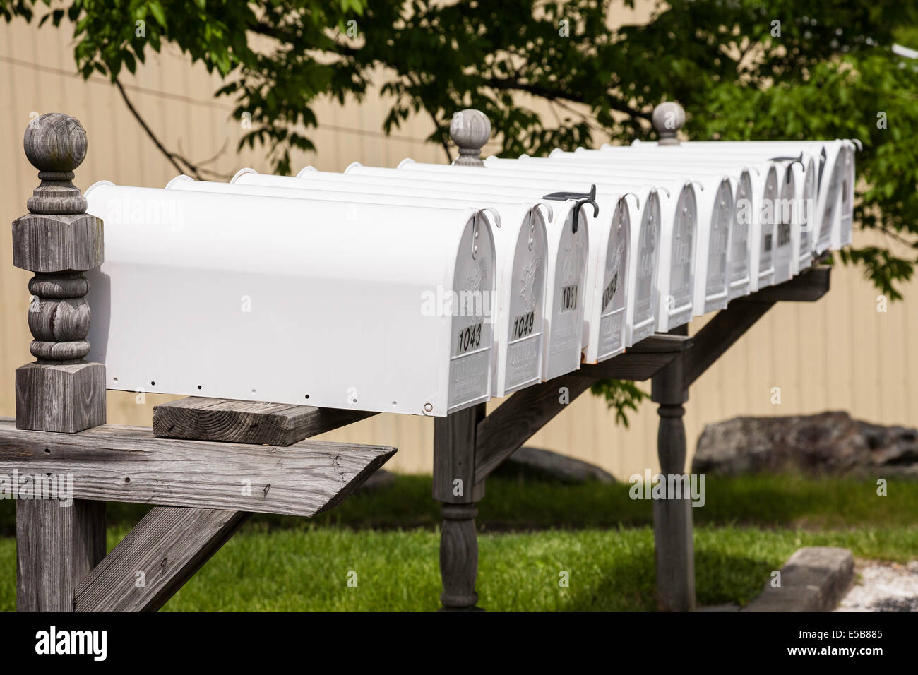 Multiple mailboxes hi-res stock photography and images - Alamy