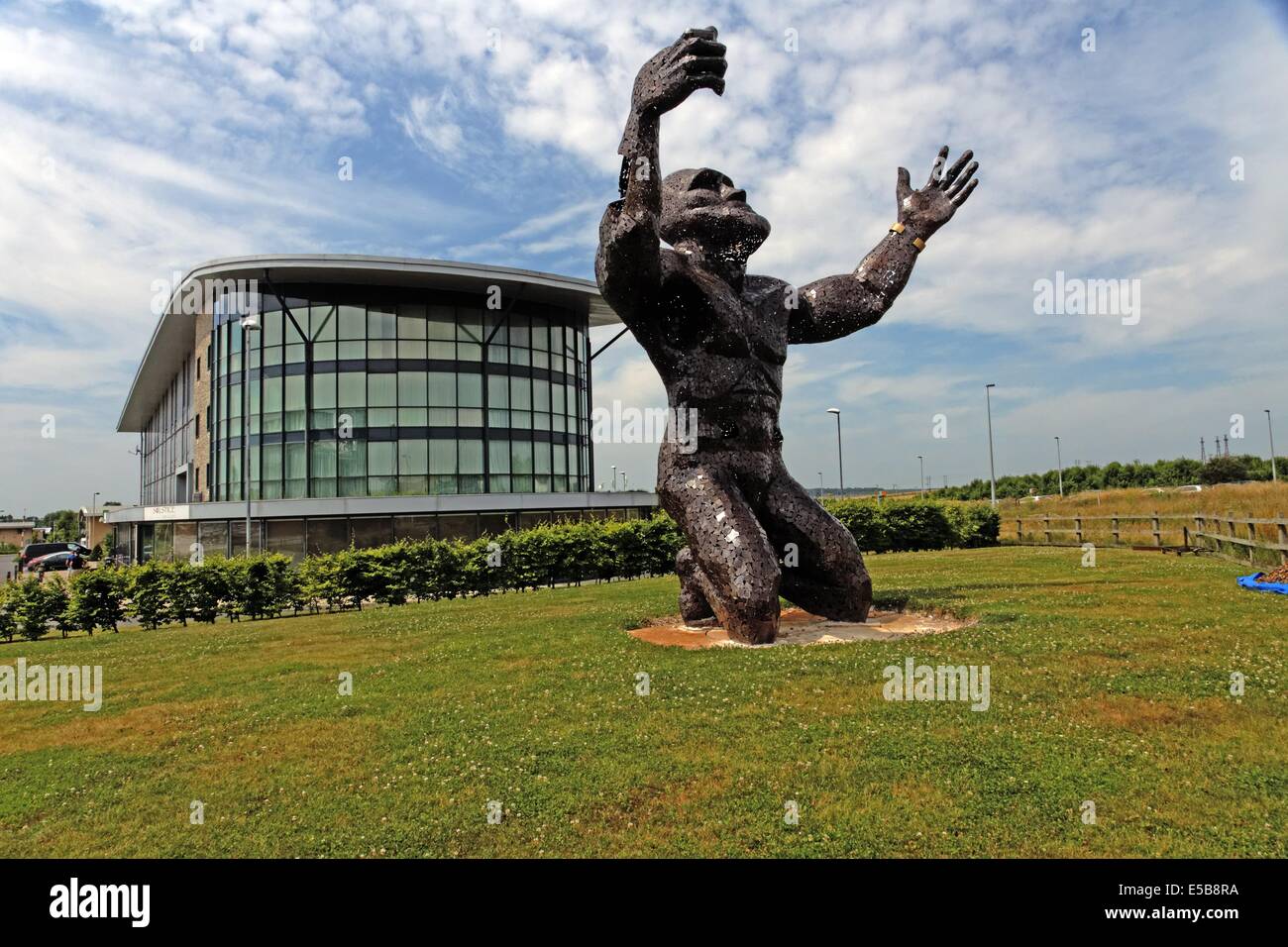 Ancestor Stonehenge Man Solstice Park Amesbury Wiltshire UK Stock Photo ...