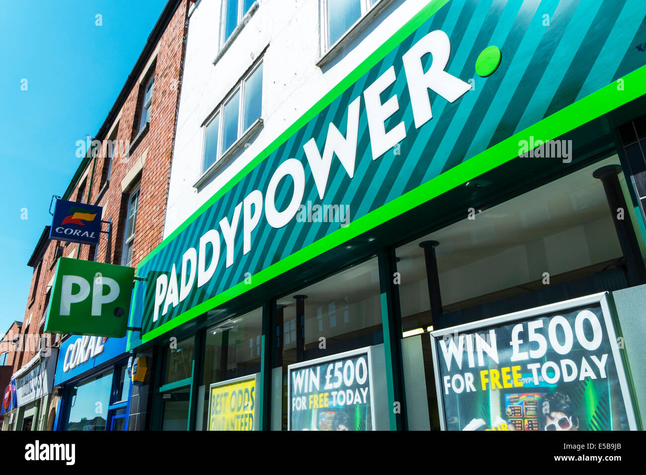 PaddyPower Paddy Power Bookmaker front betting shop gambling high ...