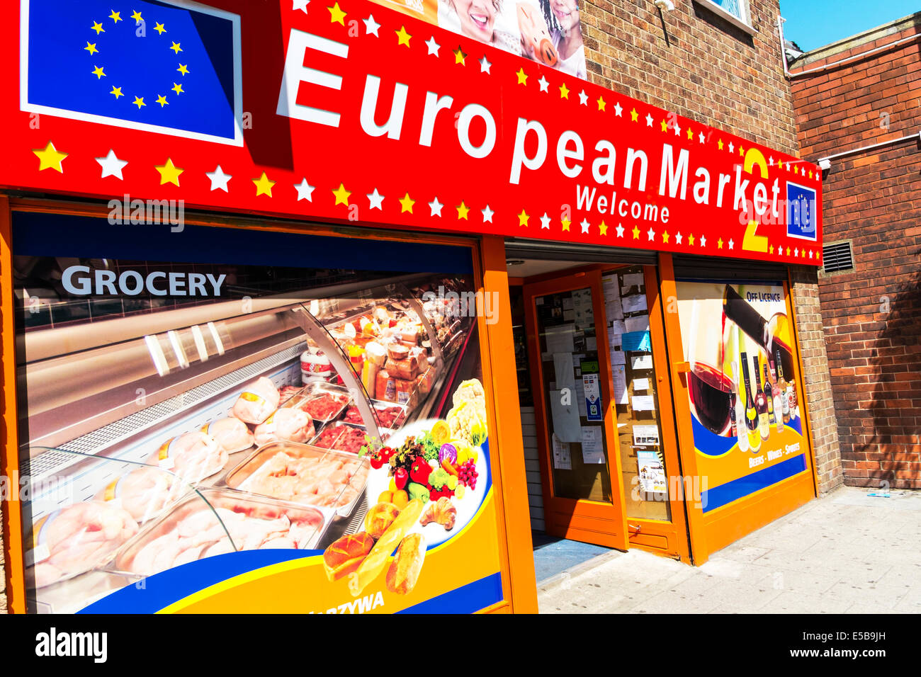 European market grocery shop foreign immigrant store Boston Town ...