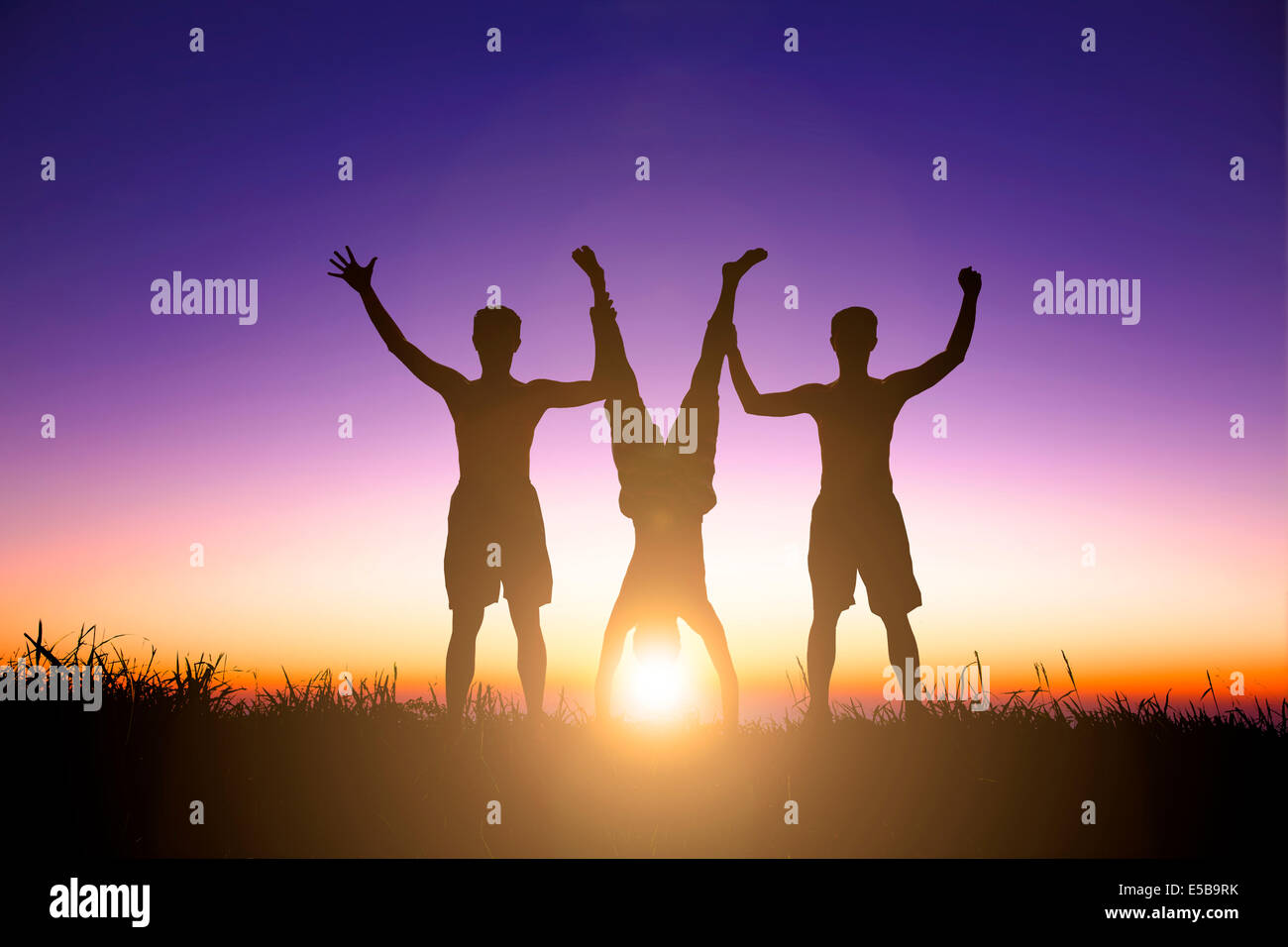 Person silhouette three hi-res stock photography and images - Alamy