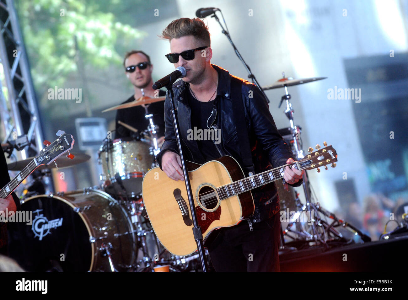 Lead Vocalist Ryan Tedder and OneRepublic performs on NBC's 'Today' at ...
