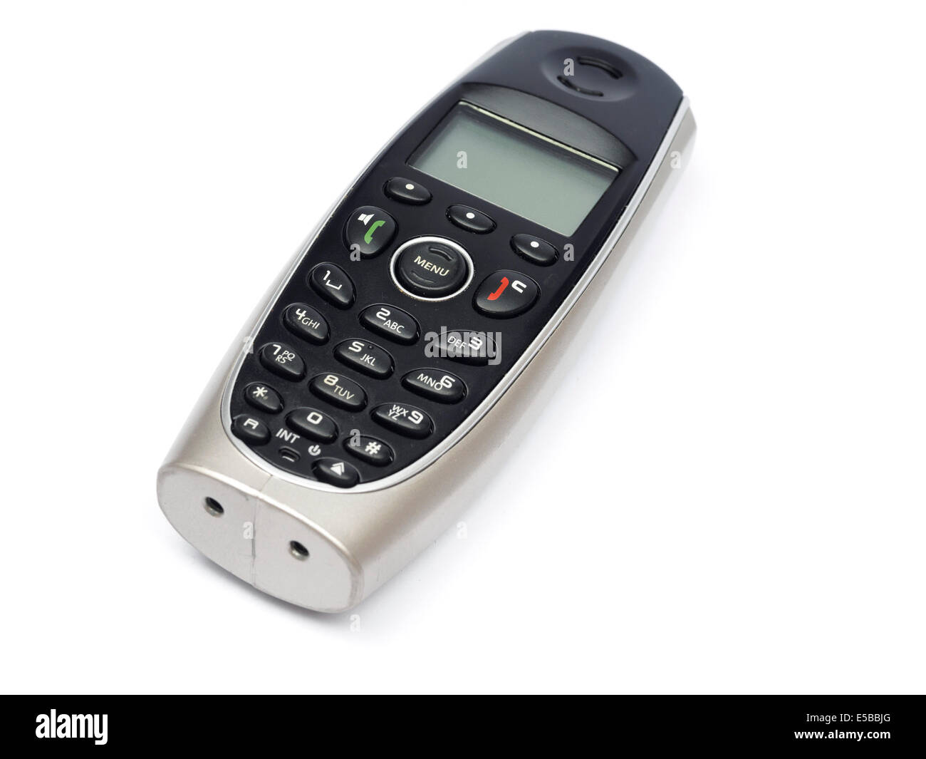 Landline cordless telephone isolated on white background Stock Photo ...