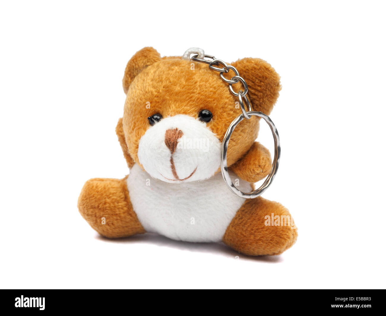 Cute plush toy bear keyring Stock Photo - Alamy