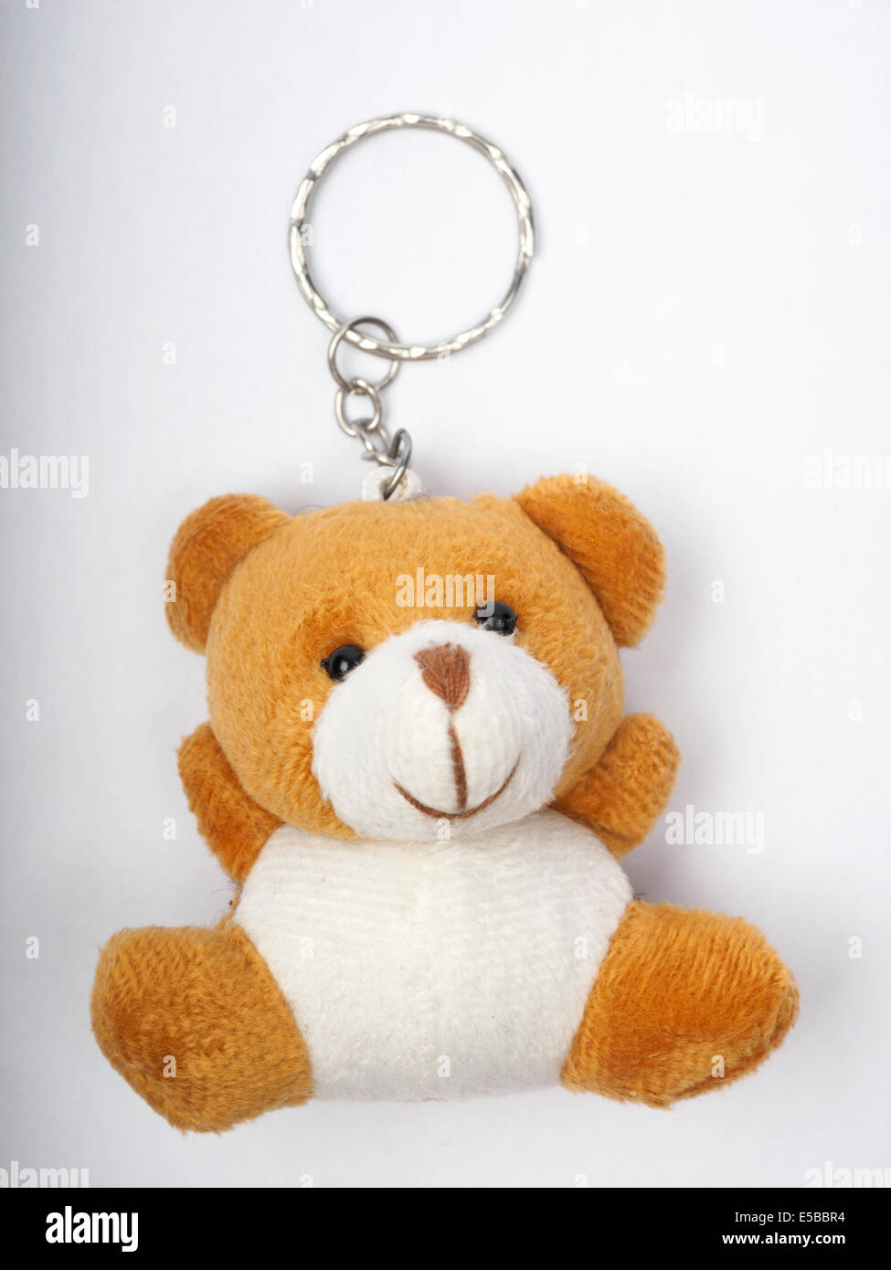 Cute plush toy bear keyring Stock Photo - Alamy