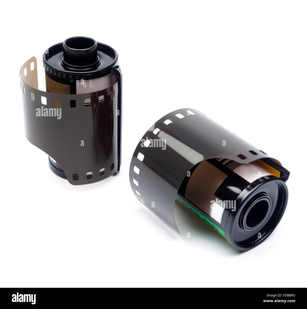 Two rolls of 35mm film isolated on white background Stock Photo - Alamy