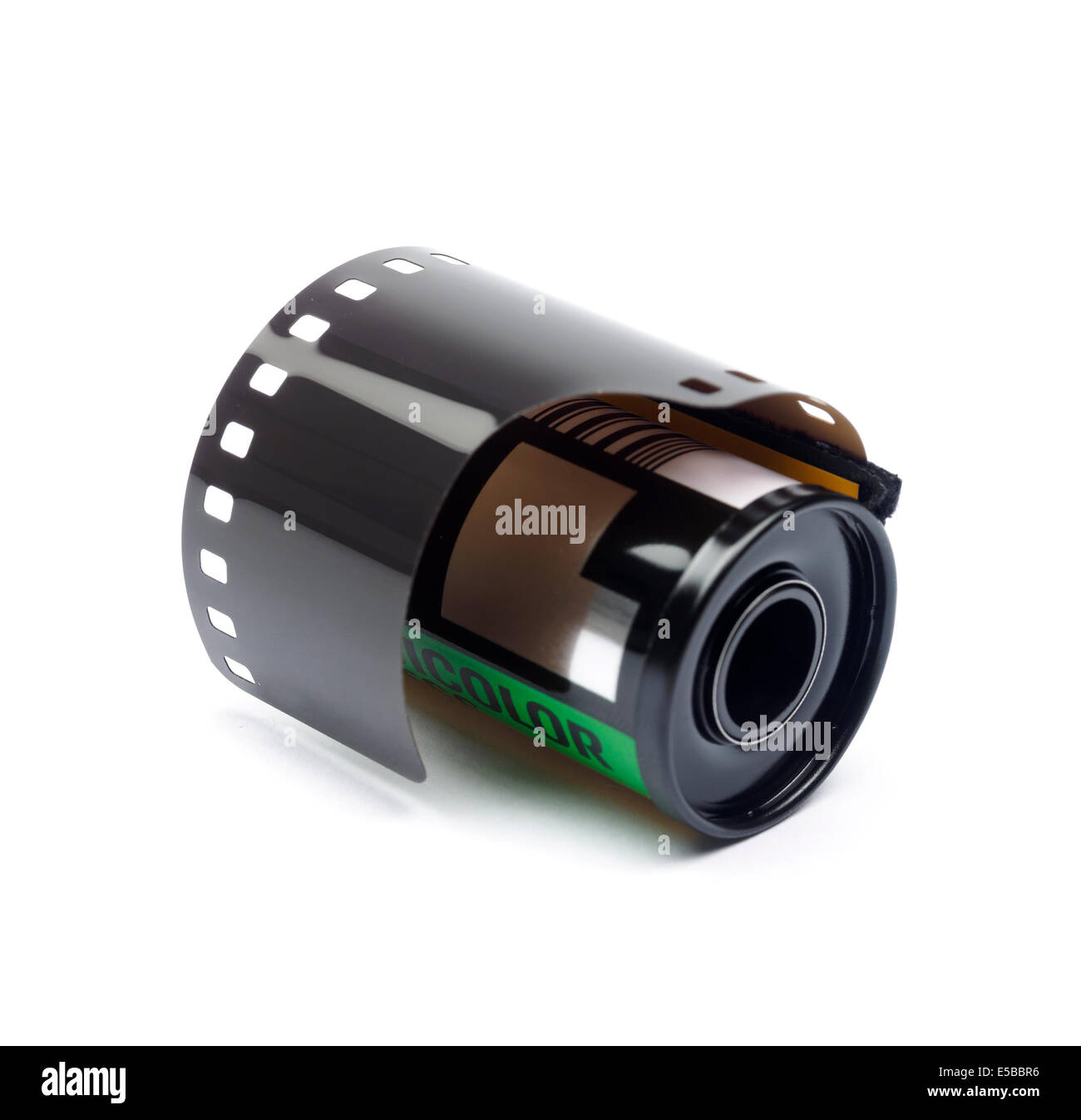 35mm film cartridge isolated on white background Stock Photo - Alamy
