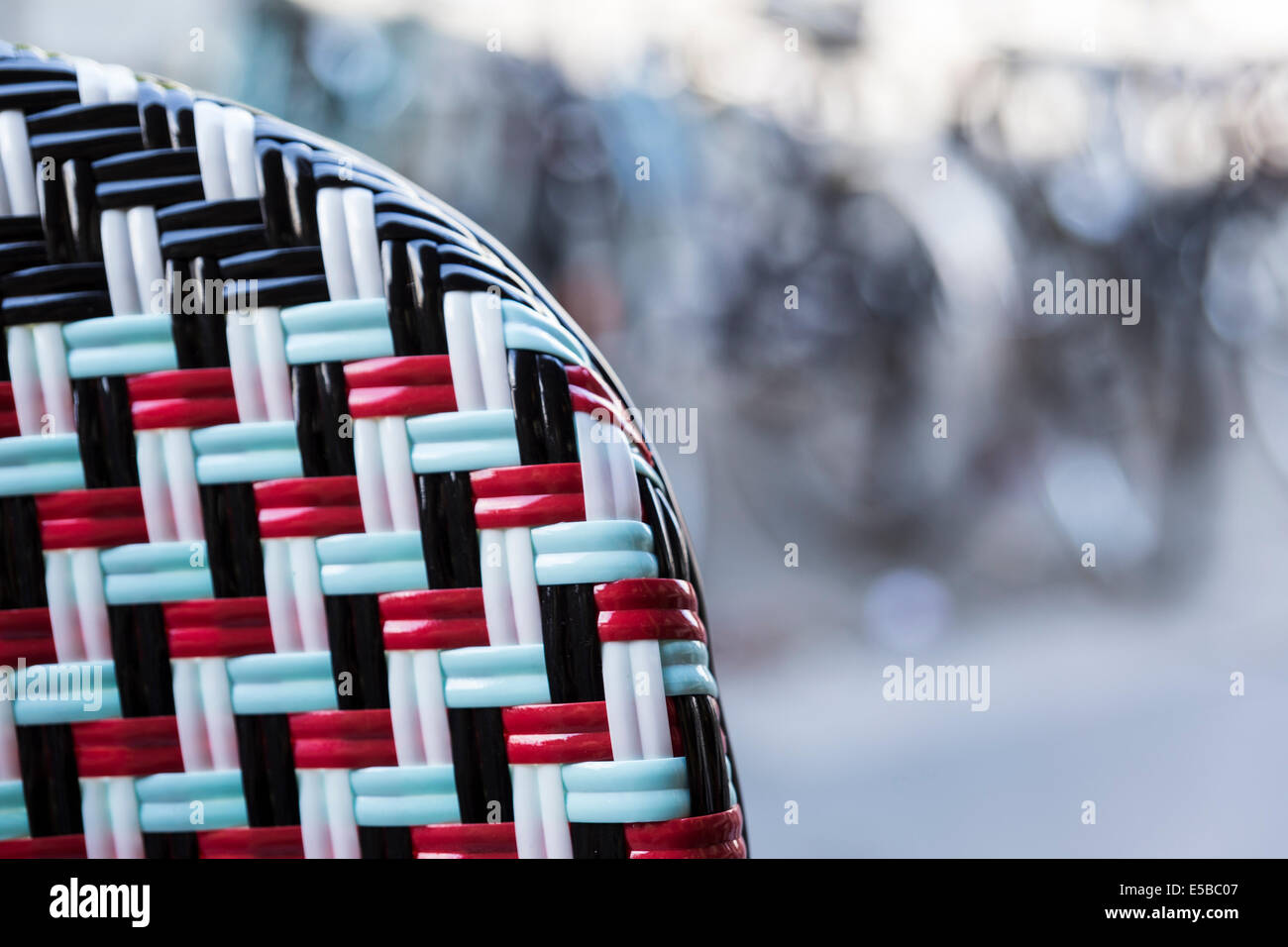 detail of a plastic chair Stock Photo - Alamy