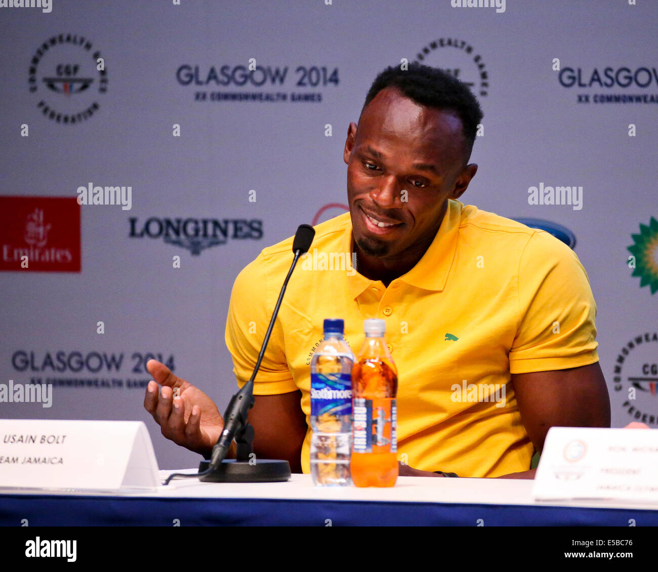 2014 commonwealth games press conference hi-res stock photography and ...