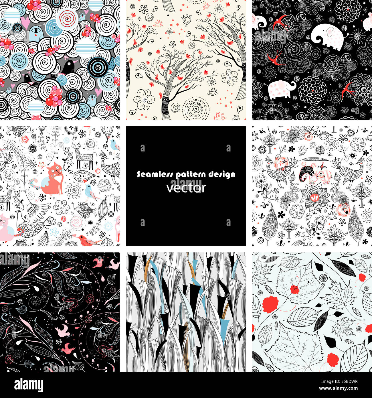 different graphic patterns Stock Photo - Alamy