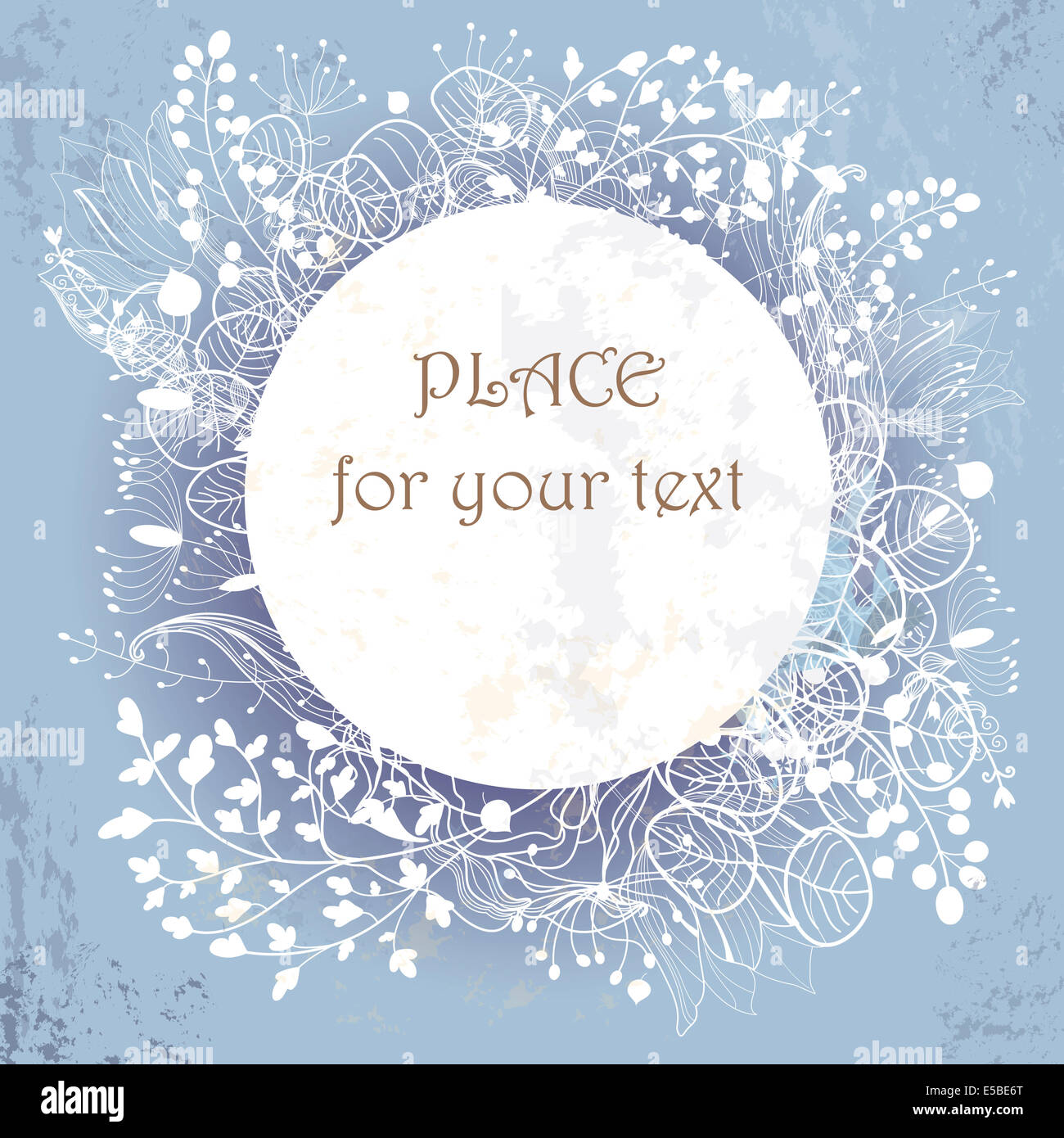 Round background with flowers Stock Photo - Alamy