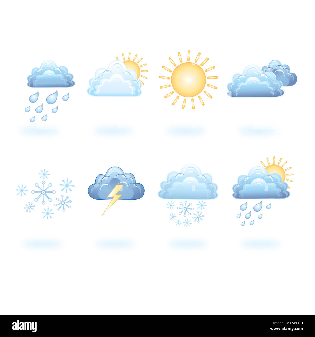 Weather icons hi-res stock photography and images - Alamy
