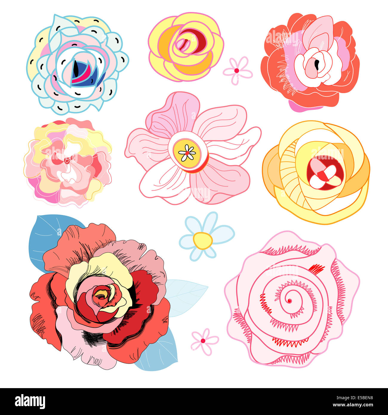 Summer bright colors Cut Out Stock Images & Pictures - Alamy