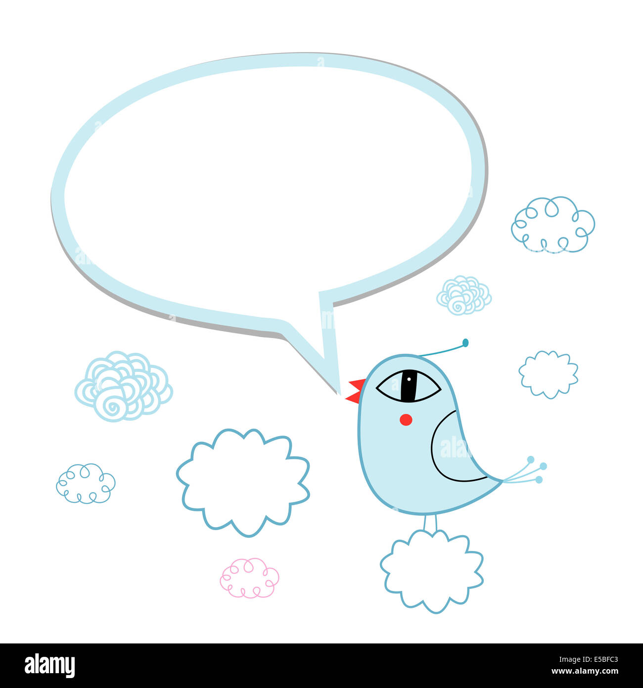 Cartoon bird bubble hi-res stock photography and images - Alamy