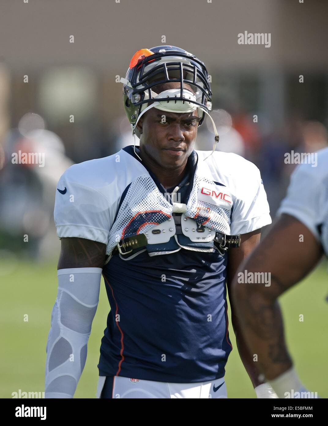 Englewood, Colorado, USA. 26th July, 2014. Broncos DE DEMARCUS WARE ...