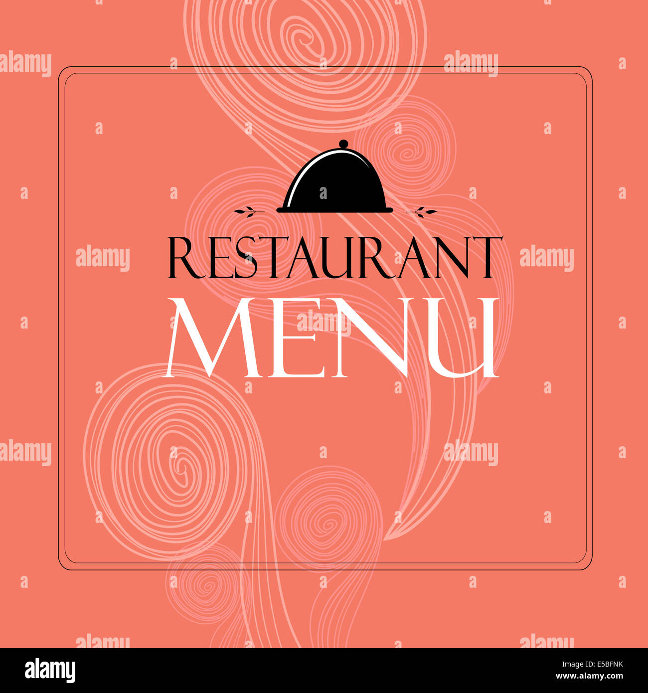 graphic poster restaurant menu Stock Photo - Alamy