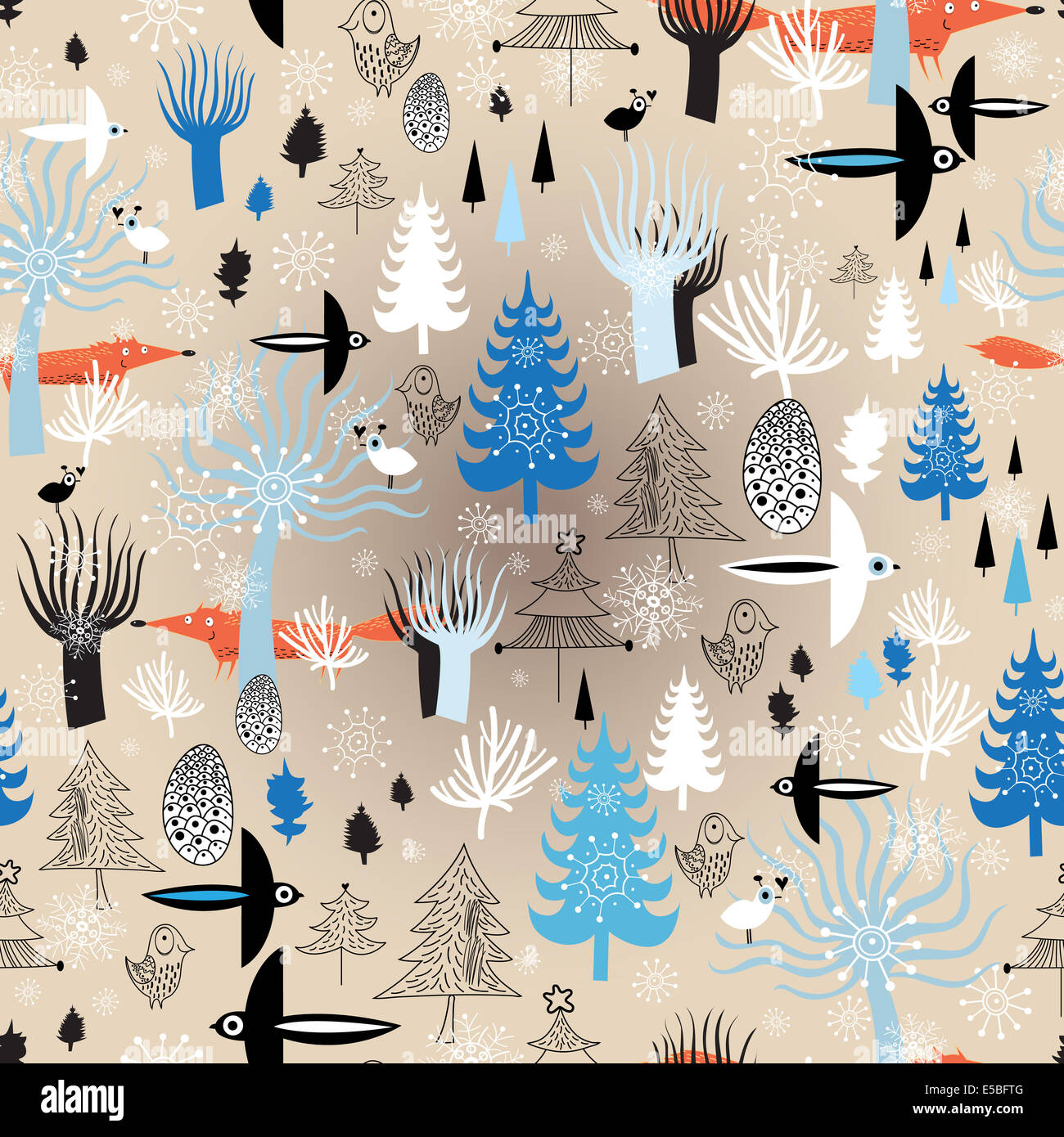 Forest pattern illustrations hi-res stock photography and images - Alamy