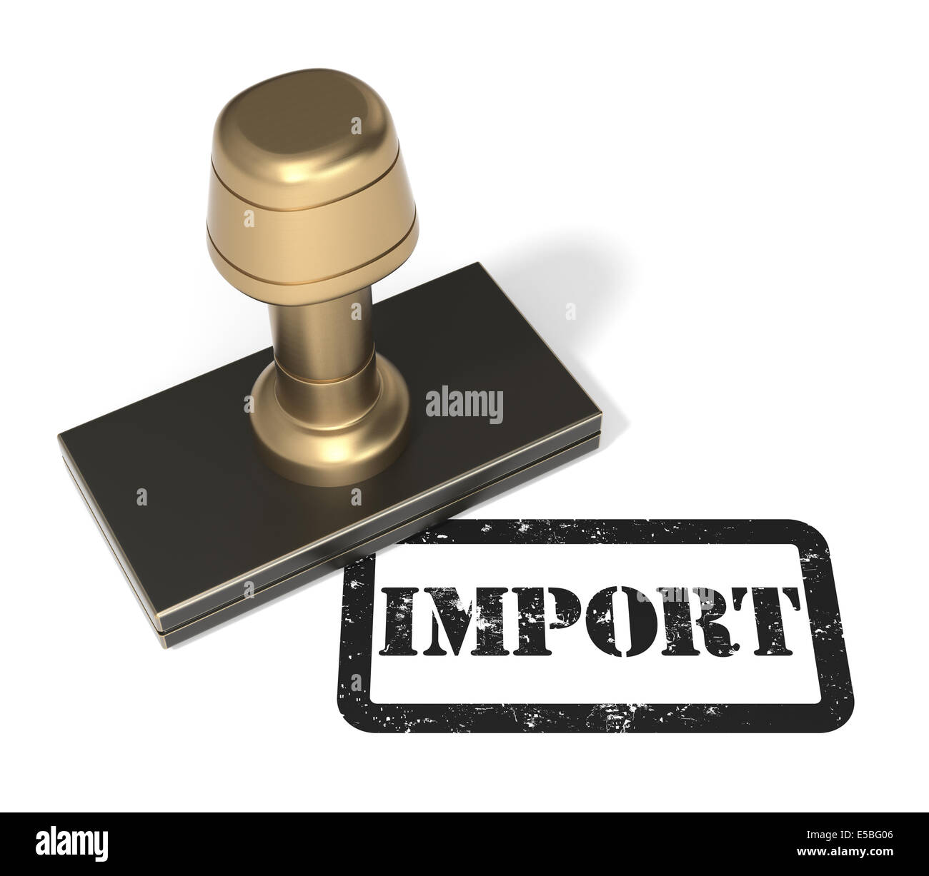 Import Rubber Stamp Stock Photo - Alamy