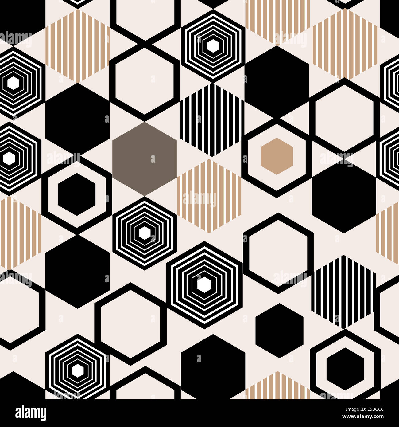 Seamless graphic pattern of repeating geometric polygons Stock Photo ...