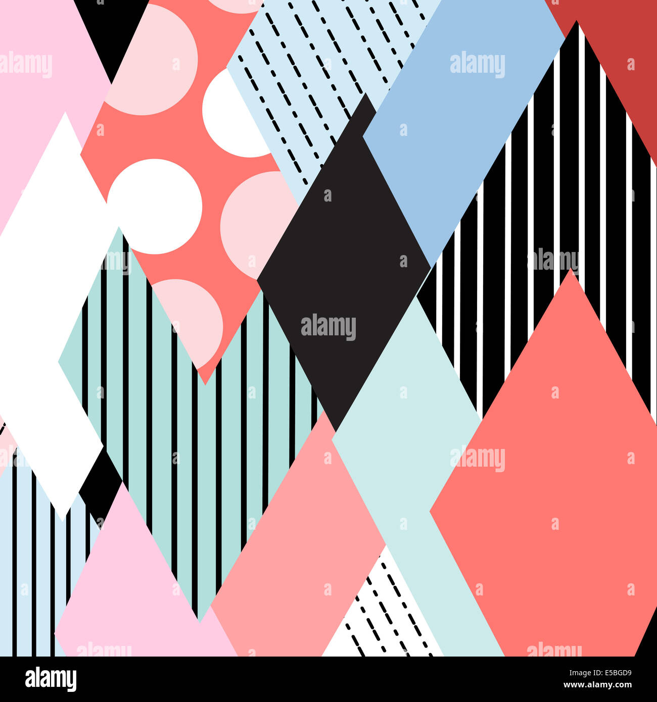 beautiful multi-colored abstract design with different patterns Stock ...