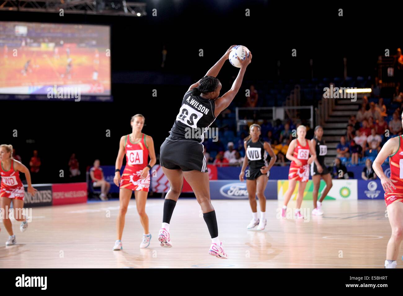 Glasgow, UK. 26th July, 2014. Commonwealth Games day 3. Netball ...