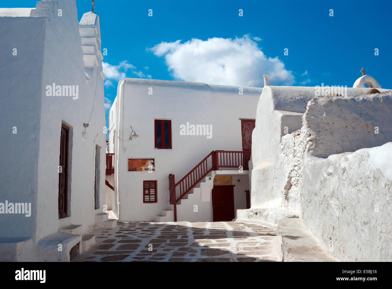 Old traditional greek house on mykonos island, Greece Stock Photo - Alamy