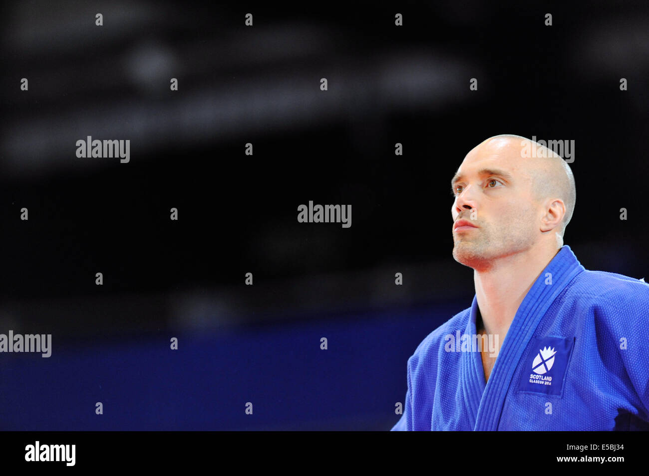 Glasgow, UK. 26th July, 2014. Matthew Purssey (SCO) before his fight ...