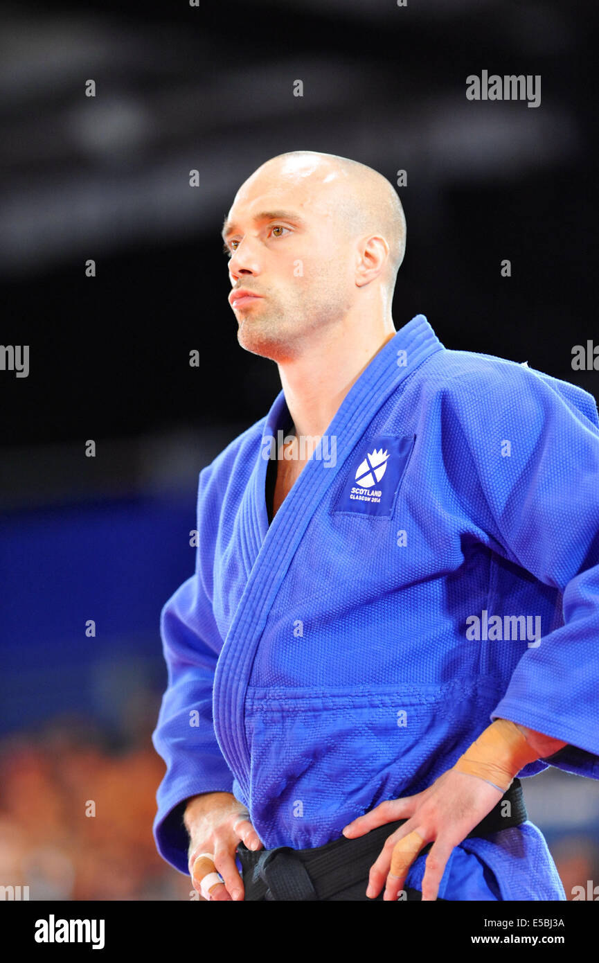 Glasgow, UK. 26th July, 2014. Matthew Purssey (SCO) before his fight ...