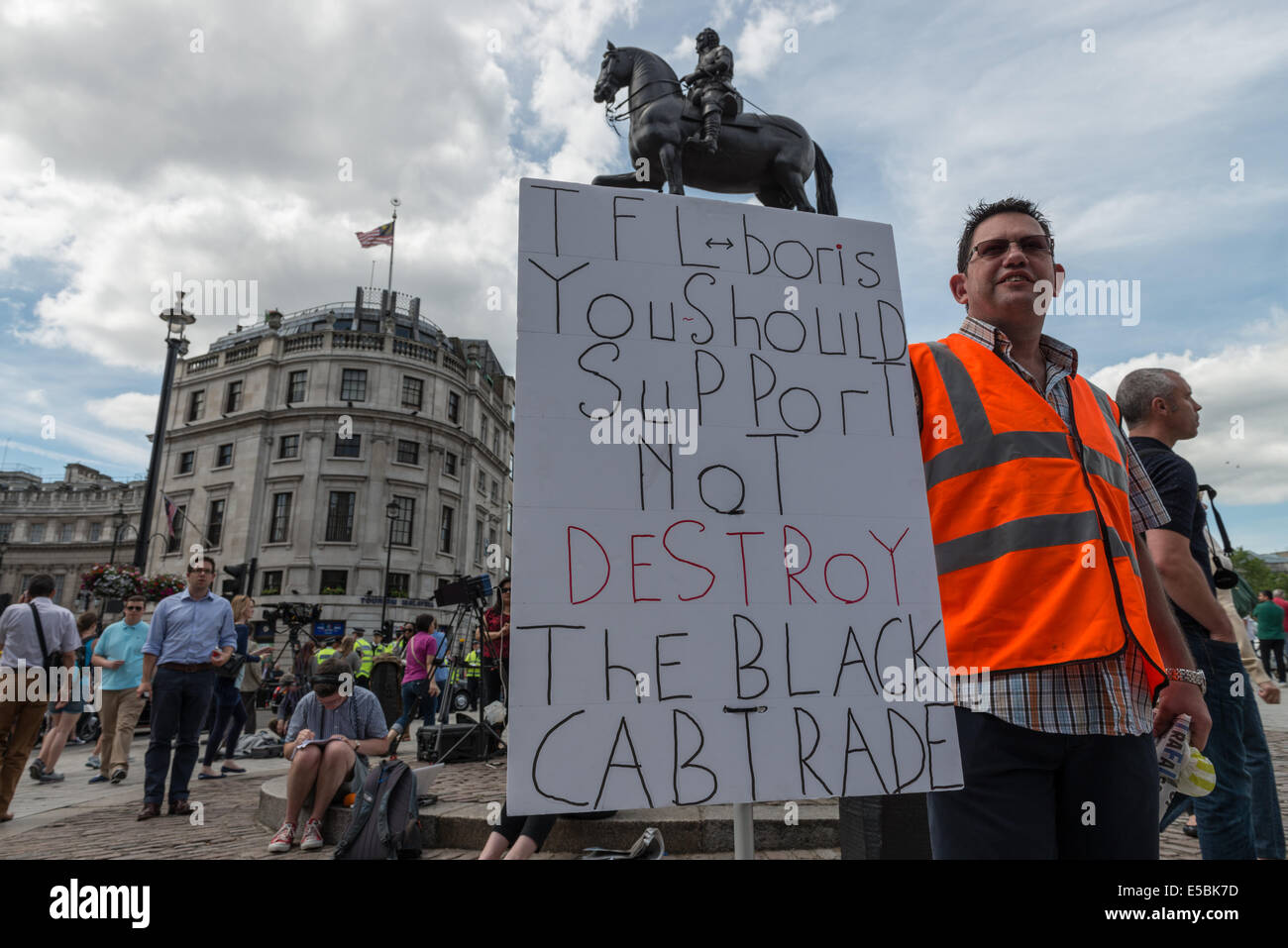 Uber london protest hi-res stock photography and images - Alamy